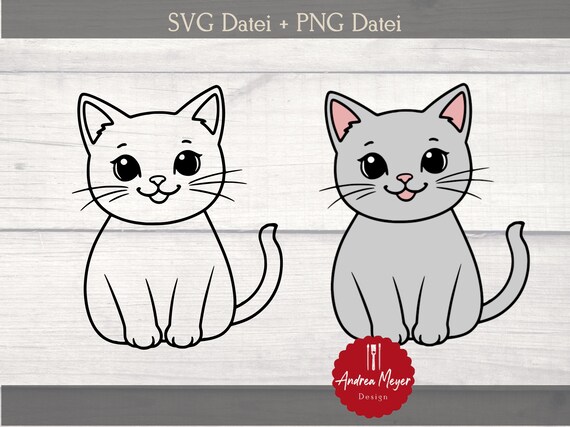 SVG + PNG file cat plotter file - Plotter File by AndreaMeyerDesign ...